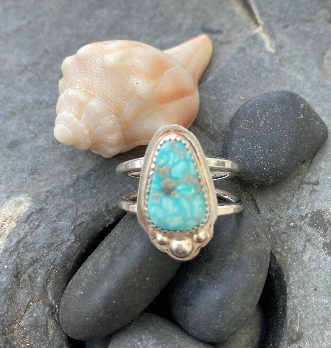 Whitewater Turquoise Ring - Etsy