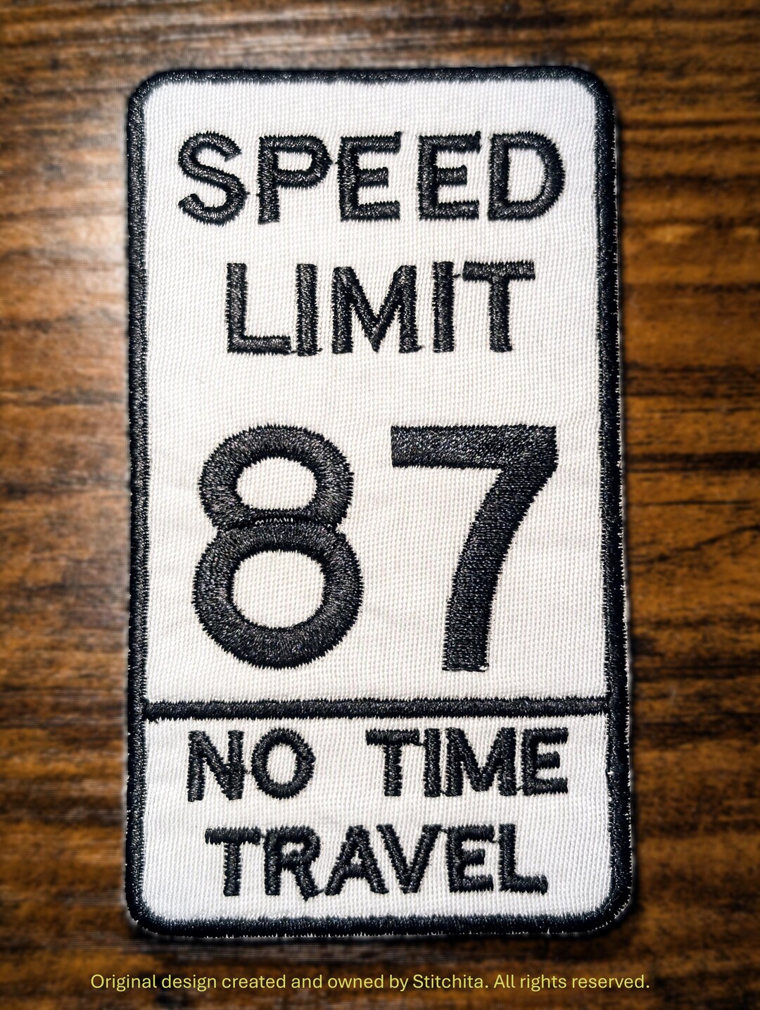 Back to the Future White Patch No Time Travel Allowed - Etsy