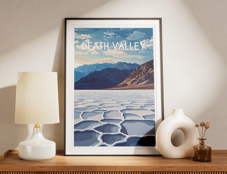 Death Valley National Park Print | Vintage USA Travel Poster - Etsy