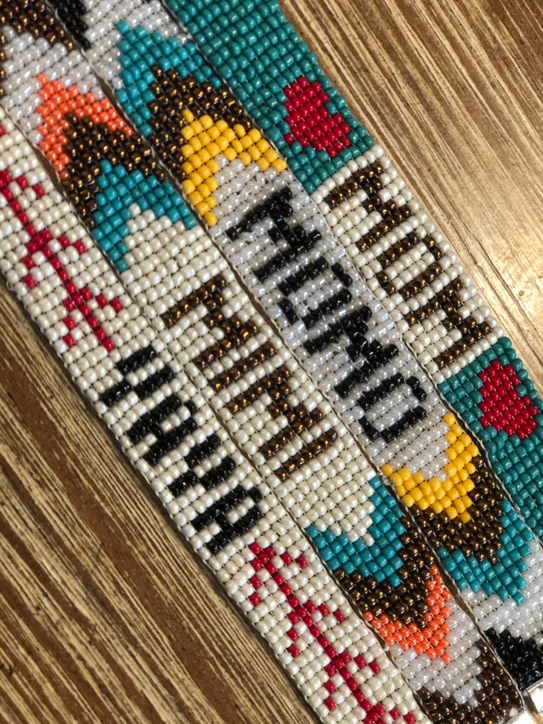 Custom Beaded Name Bracelet - Etsy