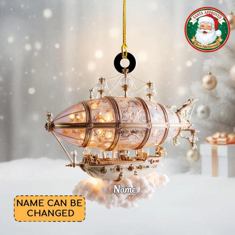 Zeppelin Airship Ornament - Etsy
