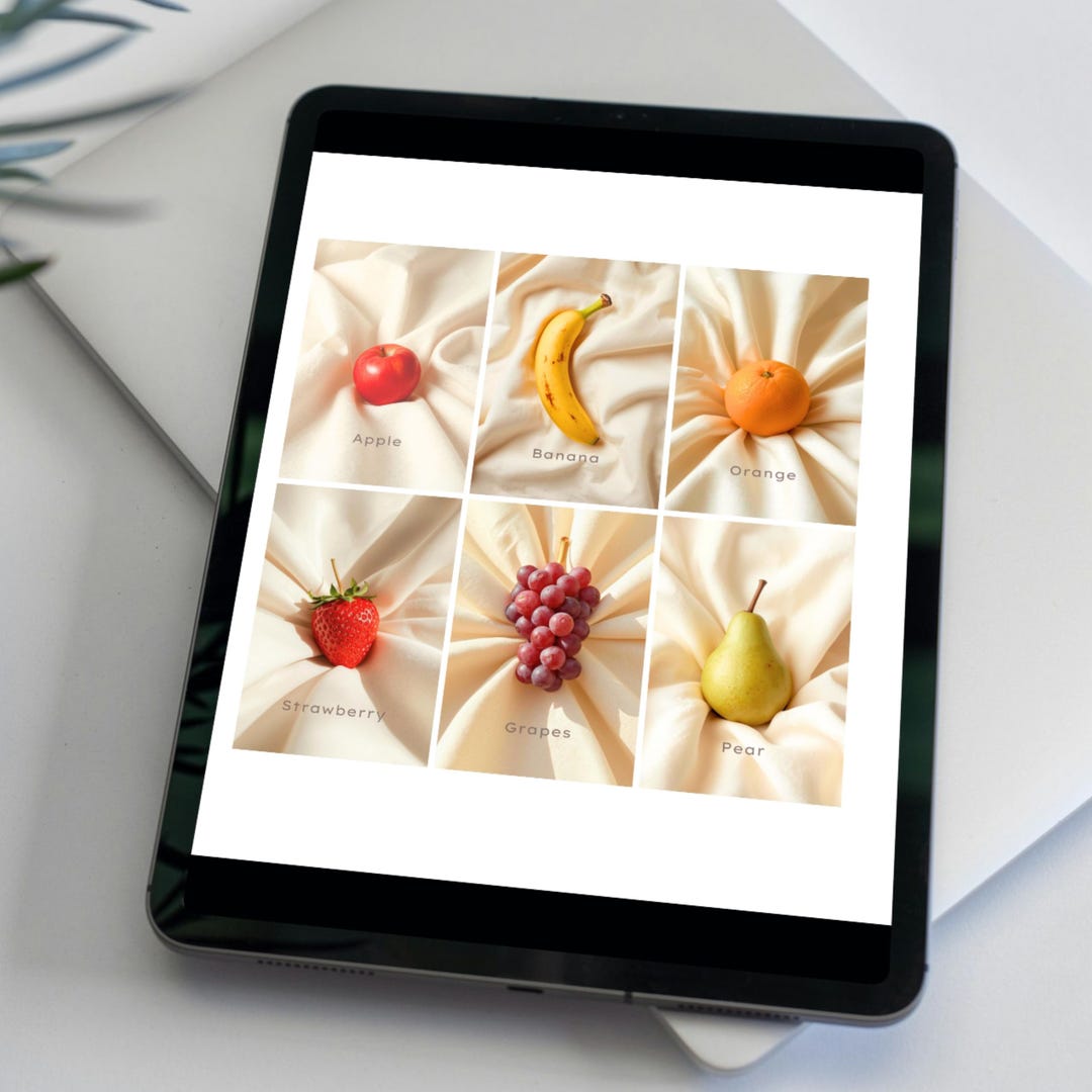 Fruit & Vegetable Communication Cards | Visual Supports for Tablet, AAC ...