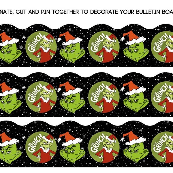 Grinch Border - Etsy