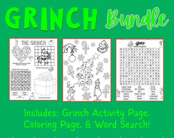 Build a Grinch Craft and Writing Activity | Christmas Cut & Paste Craft ...