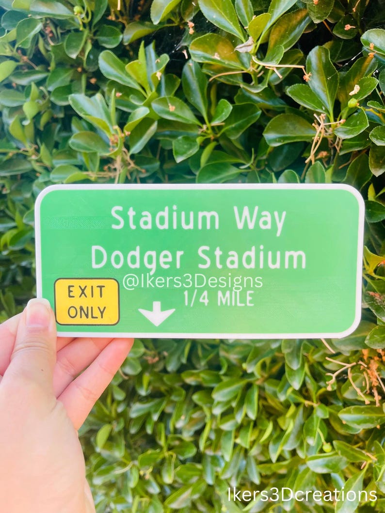 Los Angeles Baseball Park Exit Sign - Etsy