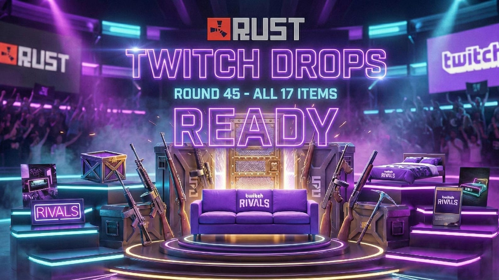 READY Rust Twitch Drops Round 45 | 17 Items | STEAM | Pc Only - Etsy