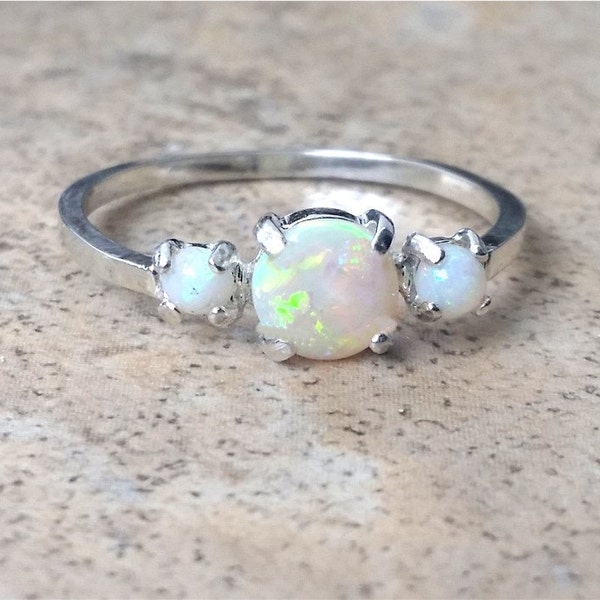 Genuine Opal Ring - Etsy
