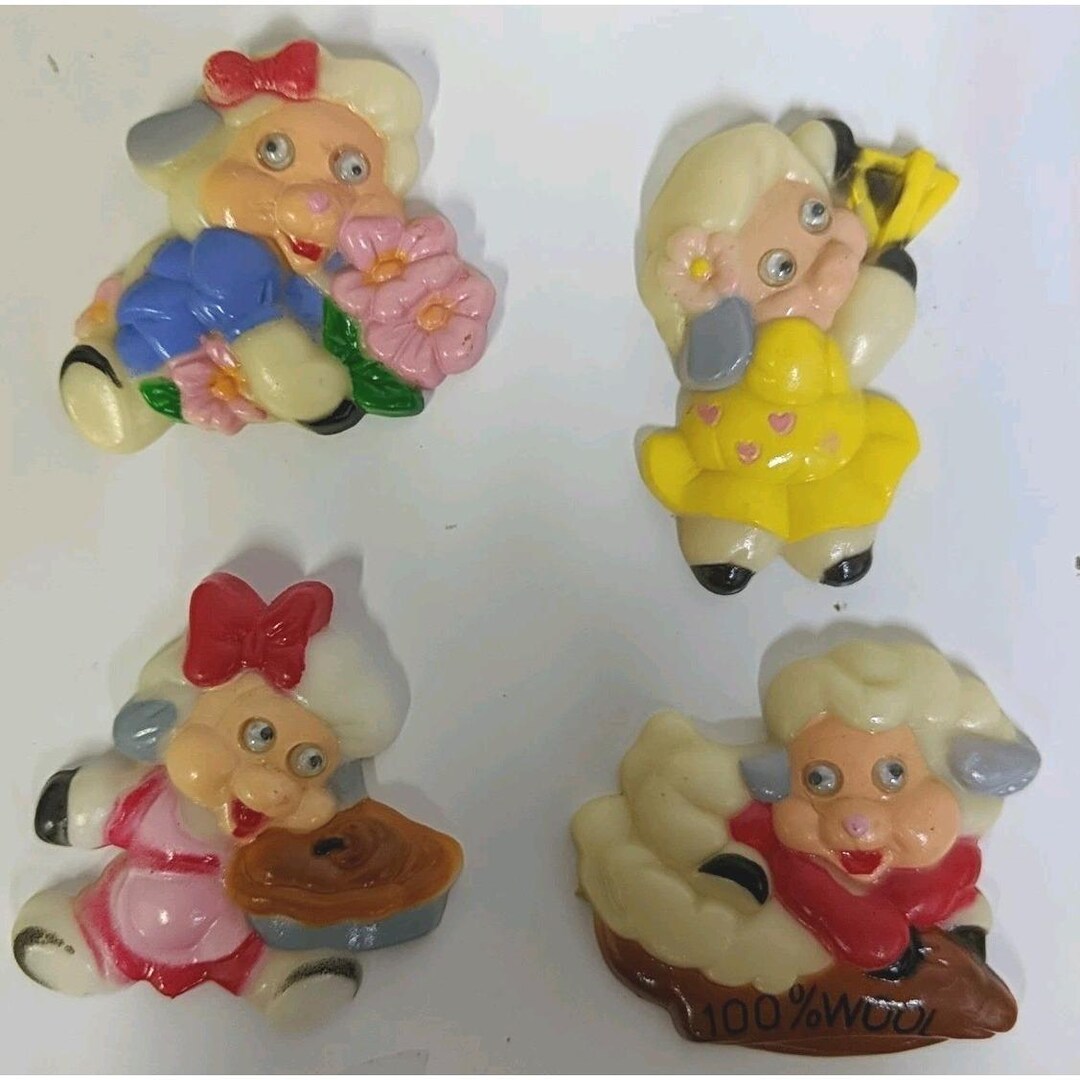 Vintage Sheep Refrigerator Magnets Set of 4 - Etsy