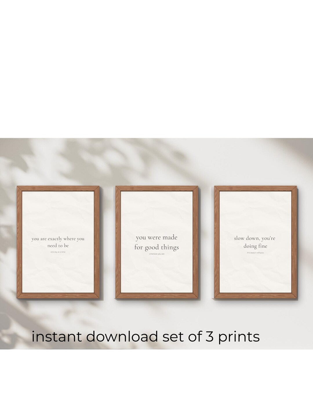 3-piece Motivational Wall Art Bundle | Simple and Uplifting Prints - Etsy