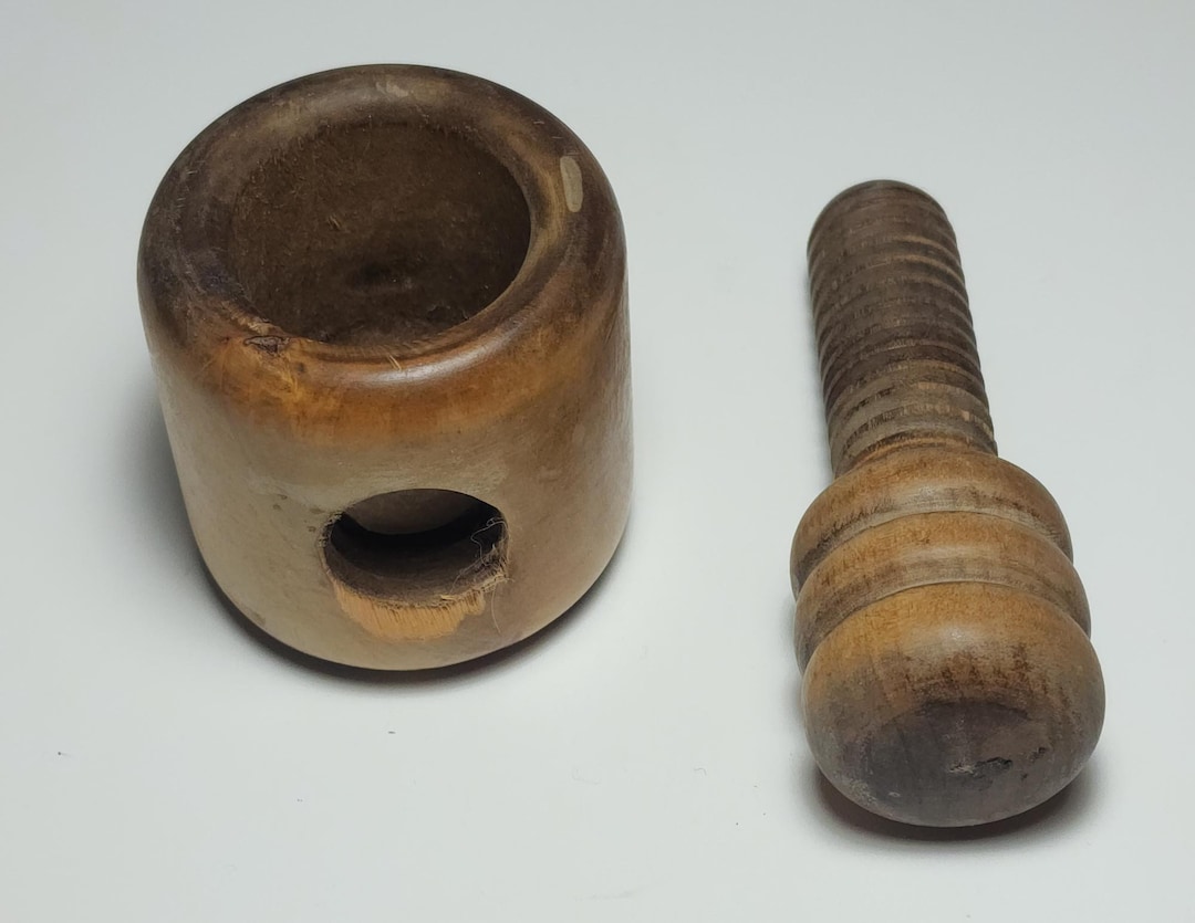 Vintage Hand Turned Wooden Nutcracker Screw Type Nut Cracker Teak Made ...