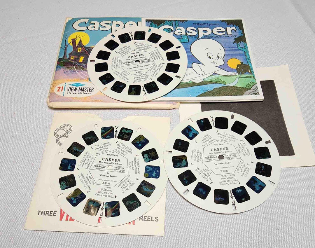 Casper the Friendly Ghost ,sawyer's View Master With Box 3 Reels - Etsy