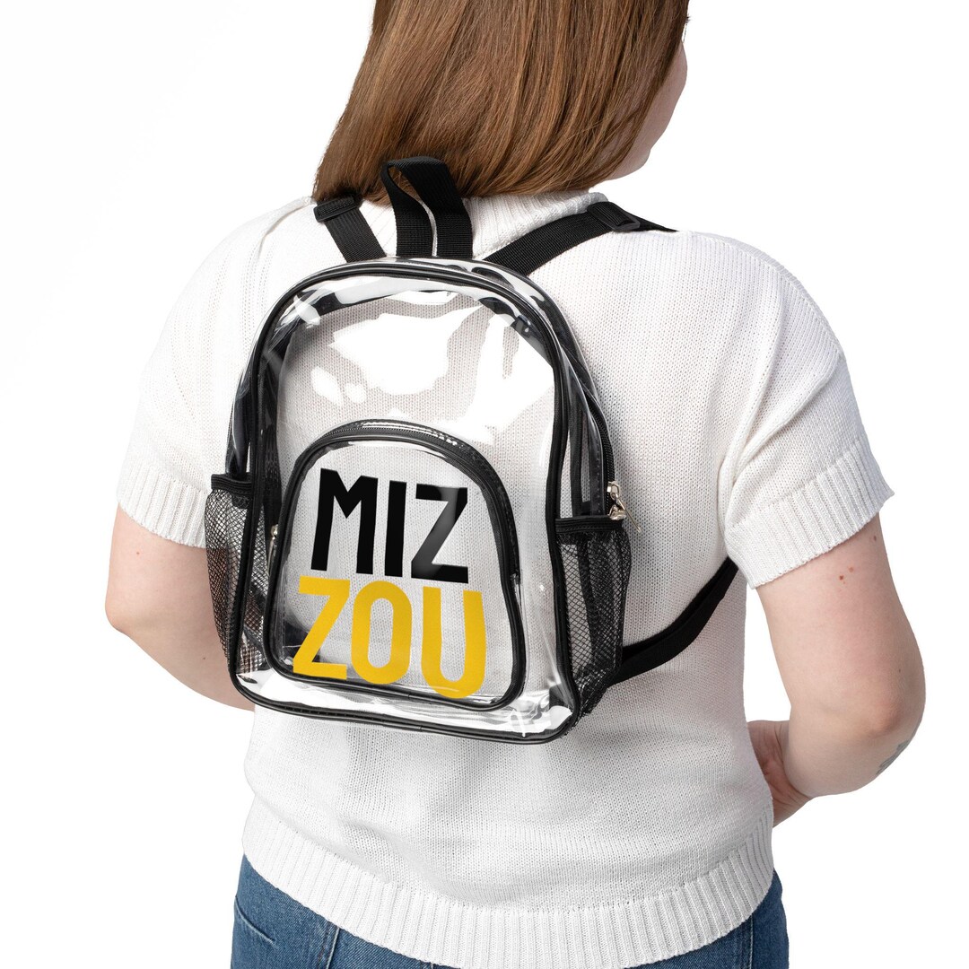 Clear Stadium Backpack - Show Your MIZZOU TIGER Pride Everywhere! - Etsy