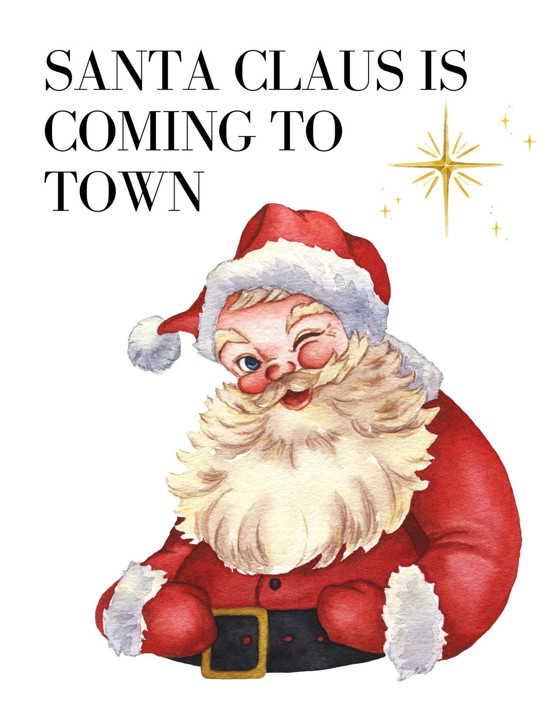 Santa Claus is Coming to Town - Etsy