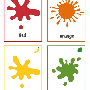 Spanish–english Flashcards - Los Colores - the Colours! - Etsy