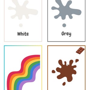 Spanish–english Flashcards - Los Colores - the Colours! - Etsy