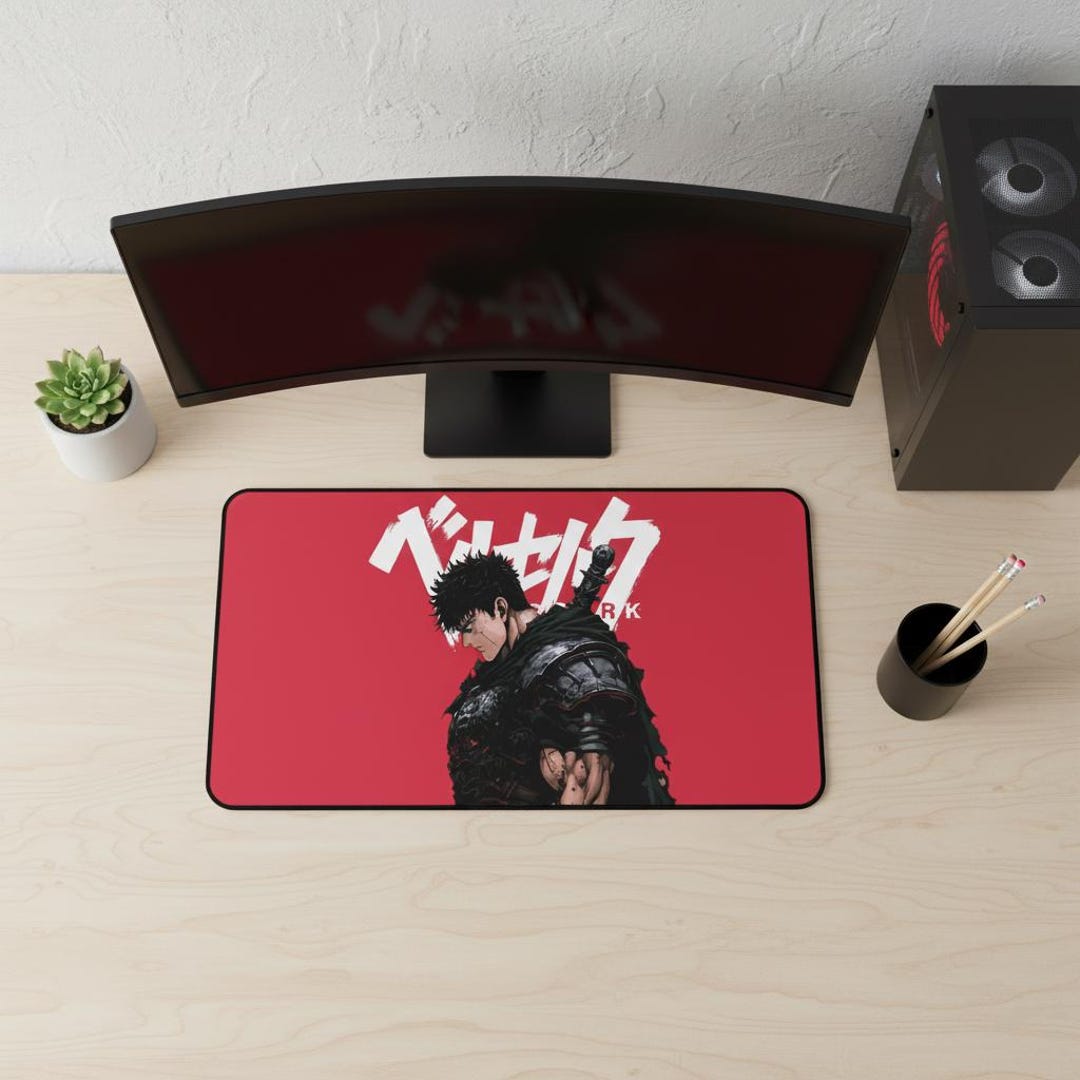 Guts Desk Mat, Berserk Anime Mouse Pad for Gaming, Office Desk ...