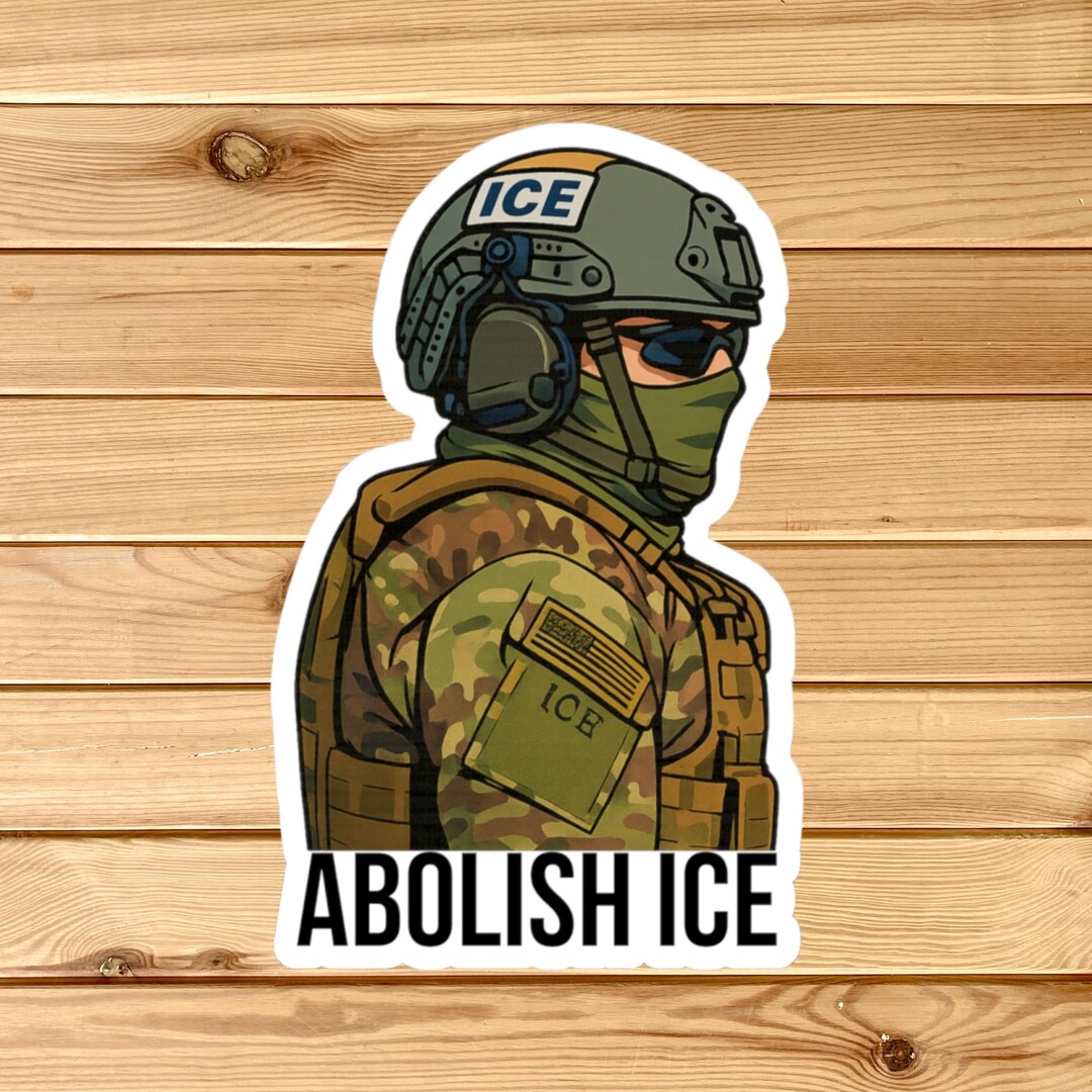 Abolish ICE Sticker | Anti ICE Protest Decal, Immigration Rights ...