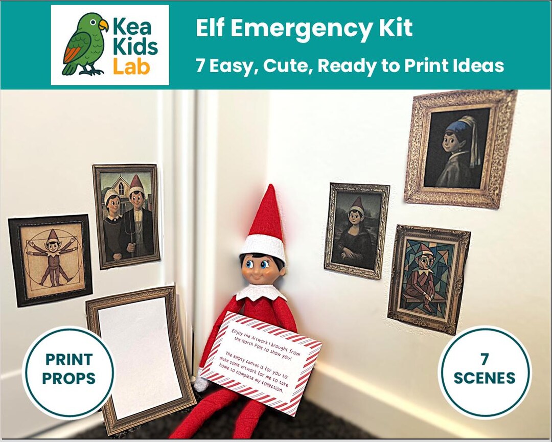 Elf on the Shelf Emergency Kit – 7 Days of Easy Printable Scenes ...