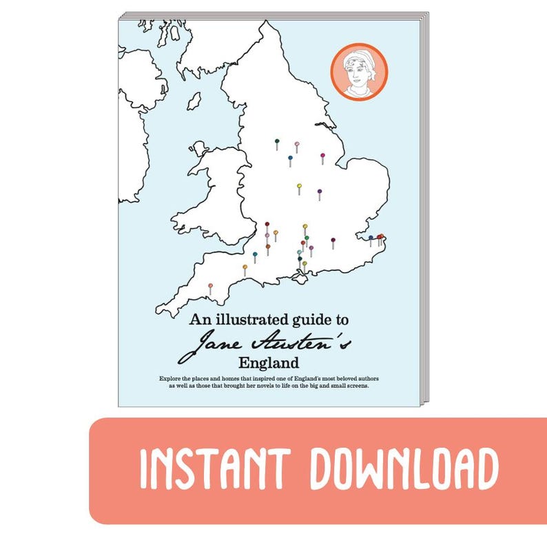 Illustrated Guide to Jane Austen’s England - Travel Guide - Instant ...