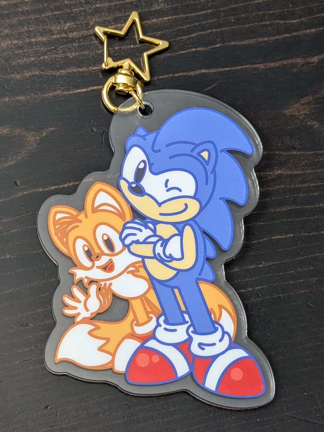 Retro Sonic and Tails Acrylic Keychain - Etsy