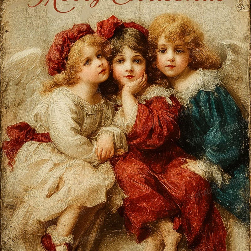 Angel Postcard - Etsy