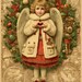 Vintage Christmas Angel Showing a Heart – Retro Holiday Digital ...