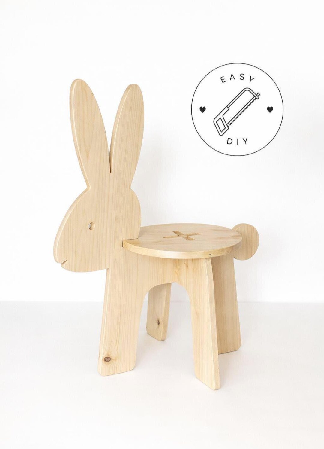 Easy Wood DIY: Bunny Stool Pattern | Printable PDF Building Plan - Etsy
