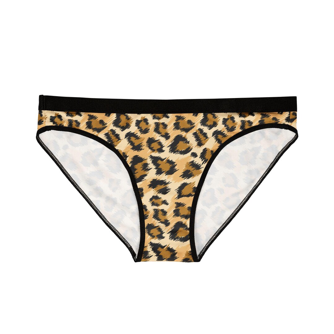 Leopard Print Bikini Briefs | Animal Print Underwear - Etsy