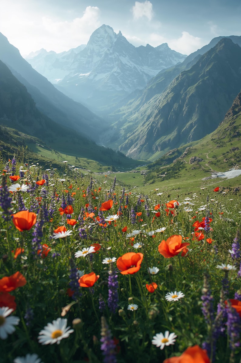 A Breathtaking Mountain Valley | Warm and Realistic Tones | Wild ...