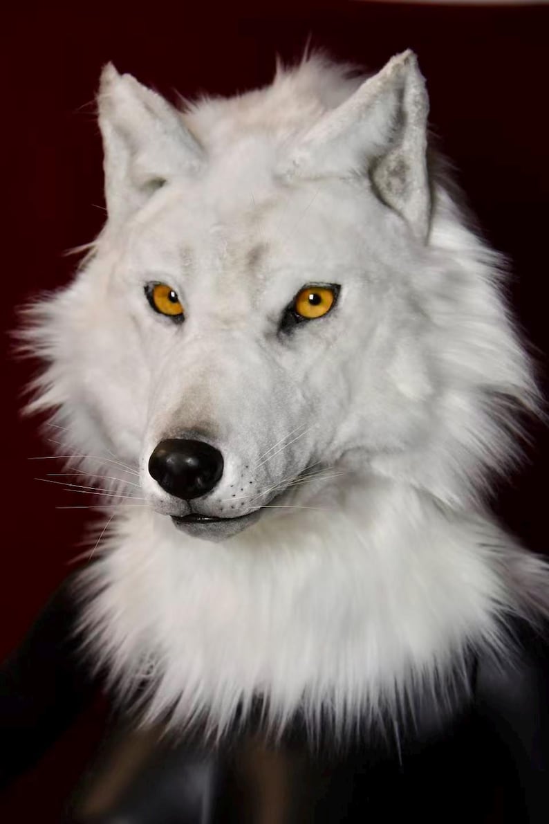 Movable Jaw, Wolf Head Realistic Fursuit Headpiece, Cosplay Mask ...