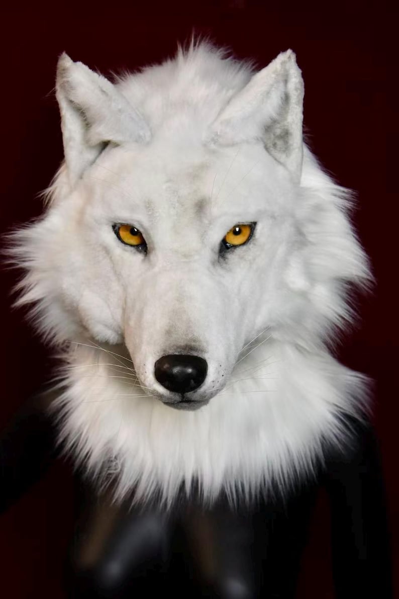 Movable Jaw, Wolf Head Realistic Fursuit Headpiece, Cosplay Mask ...
