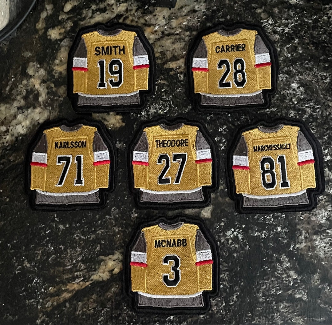 VGK Hockey “misfits” Jersey Patch Bundle Custom Made Embroidered Player ...