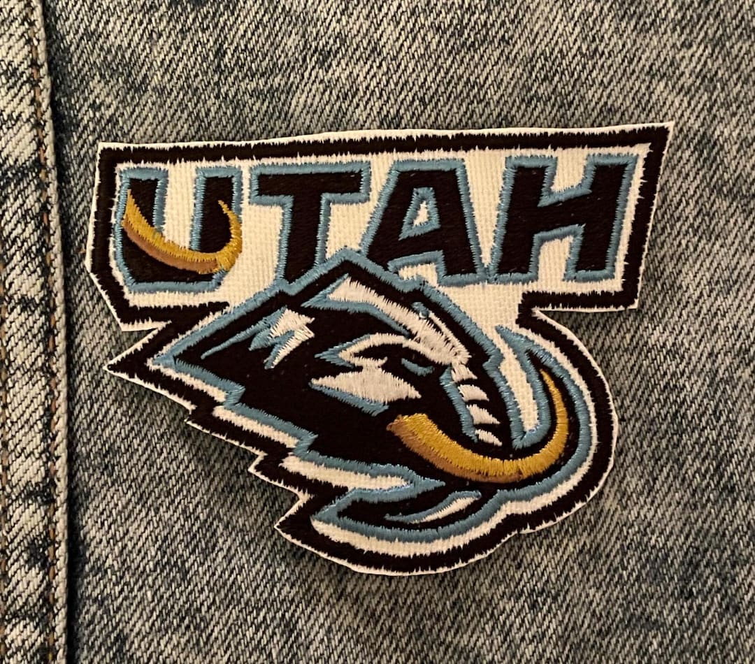 Utah Mammoth NEW “utah Mammoth” Logo Embroidered Patch. Approx 3-1/2”x ...