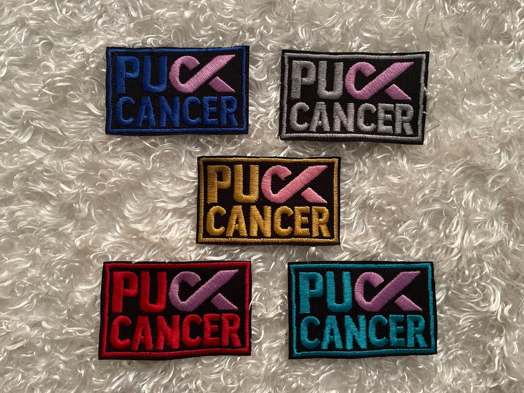 Puck Cancer Ribbon All Hockey Team any Colors, Available Message Me to ...