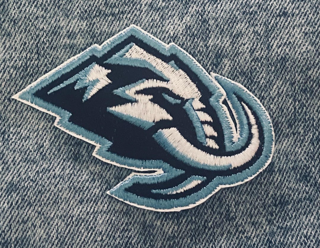 Utah Mammoth Logo NEW Large Size Embroidered Patch in Beautiful, Rich ...