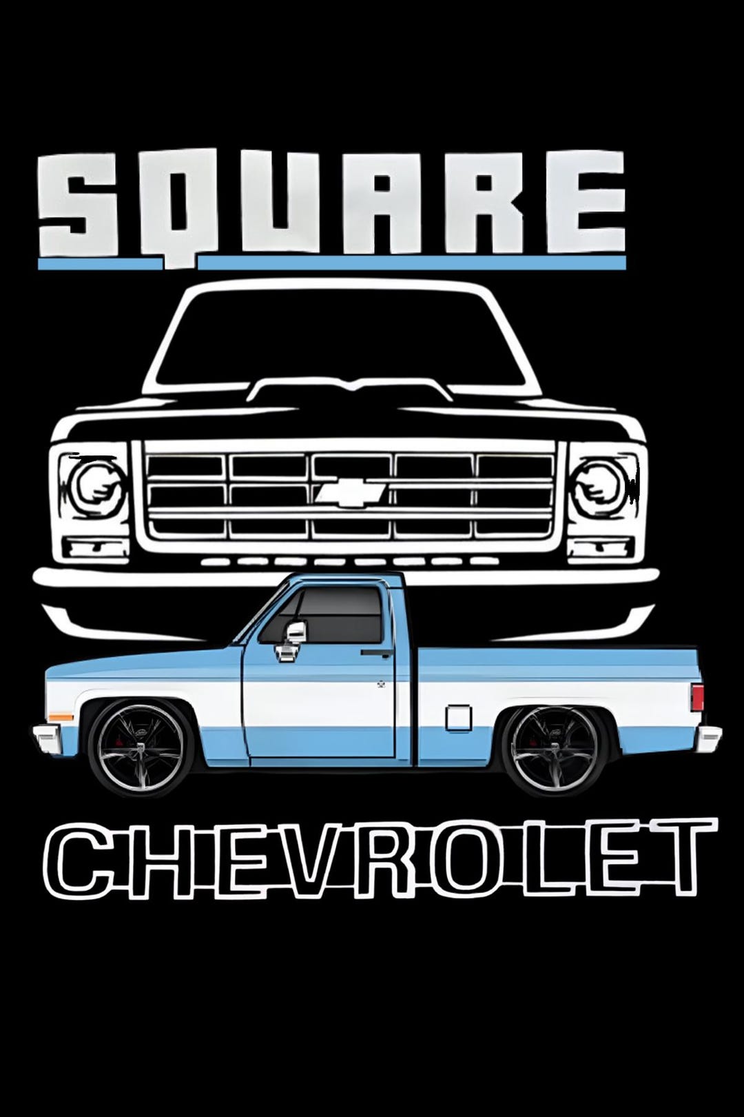 Square UP Truck Png: Sublimation Design (digital File) Chevrolet Square ...