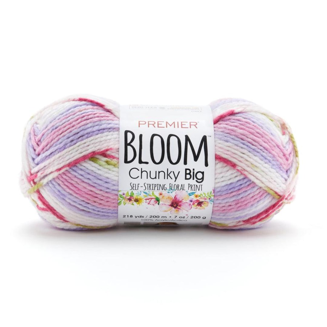 Premier Yarns Bloom Chunky Big Yarn, Self-patterning Yarn Tulip - Etsy
