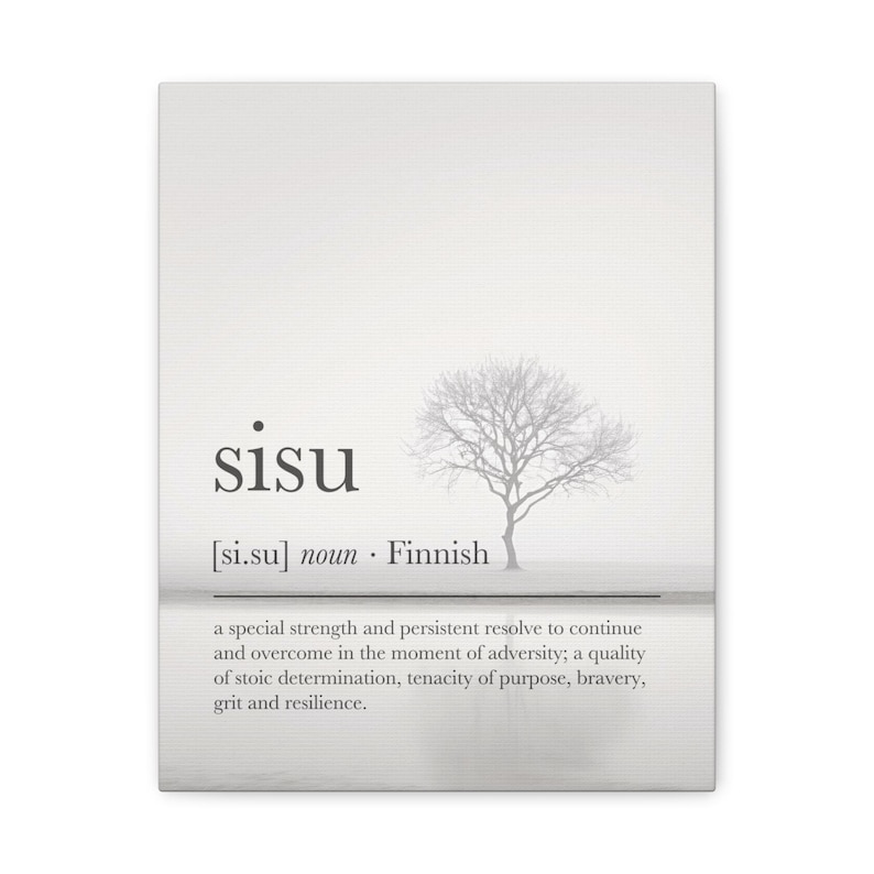 Canvas Wall Art, Sisu Word Definition, Motivational Home Decor ...
