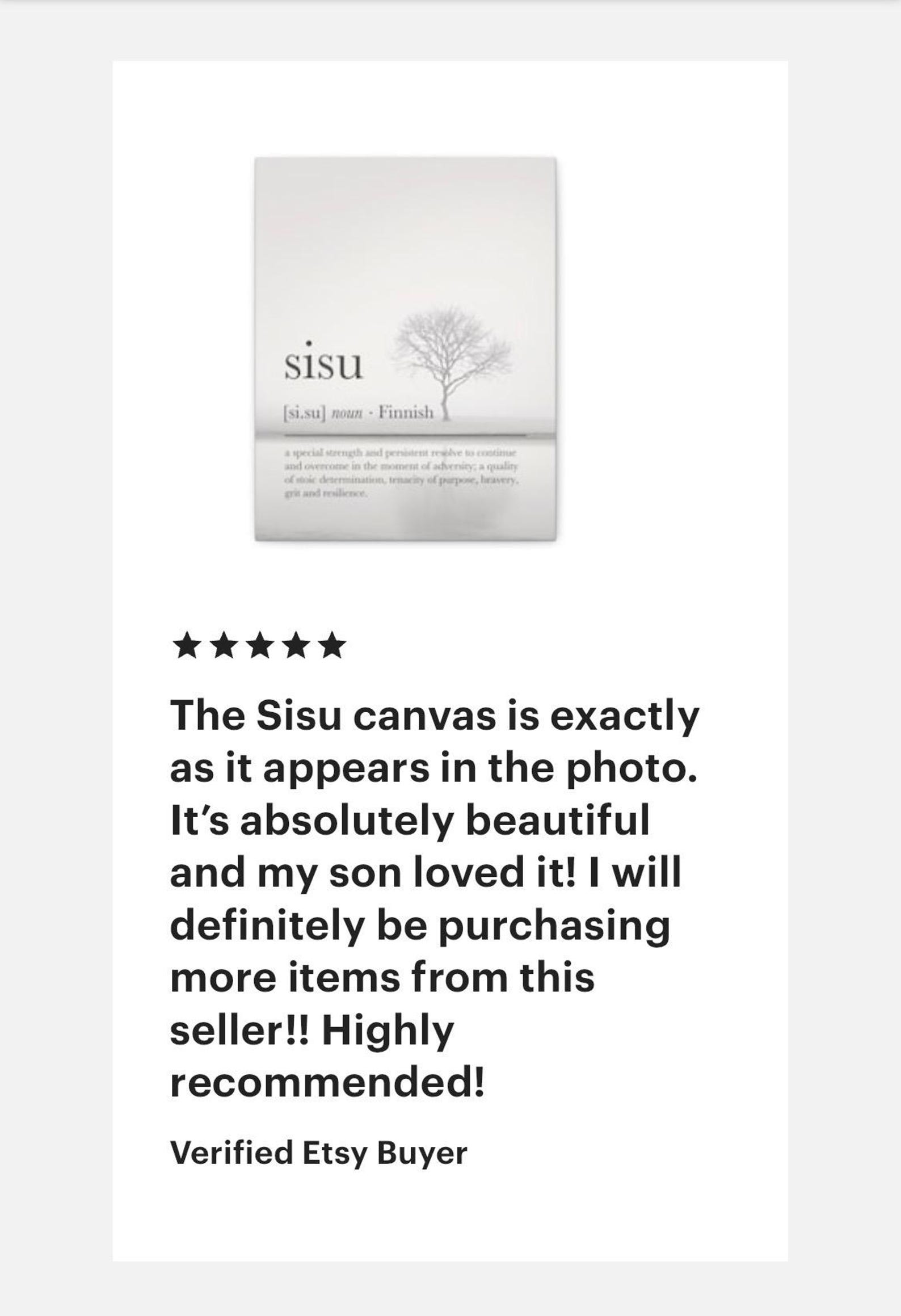 Canvas Wall Art, Sisu Word Definition, Motivational Home Decor ...