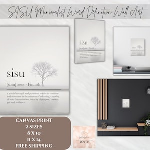 Sisu Definition Canvas Art: Nordic Motivational Print - Etsy