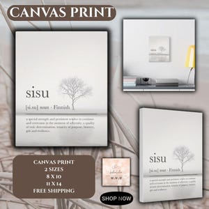 Canvas Wall Art, Sisu Word Definition, Motivational Home Decor ...
