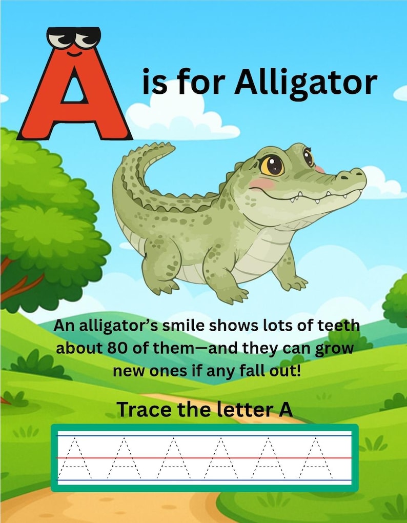 ABC Animal Kingdom Alphabet Tracing Workbook | 26 Animal Letters | Kids ...