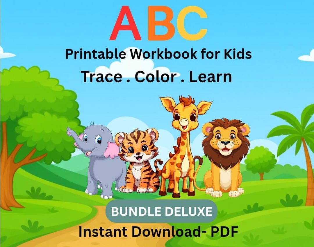 ABC Animal Kingdom Alphabet Tracing Workbook | 26 Animal Letters | Kids ...