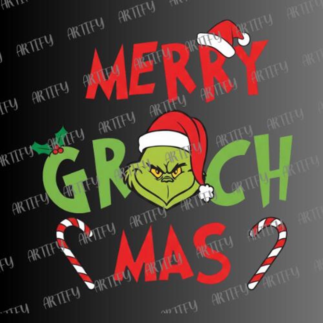 Funny Grumpy Green Christmas Design | Silly Holiday Quote Art | Festive ...