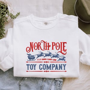 Christmas Quote Embroidery Design, North Pole Toy Company Embroidery ...