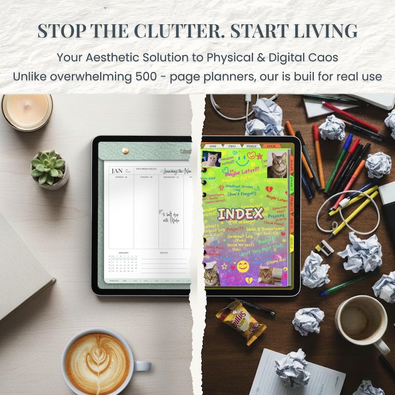 2026 Digital Weekly Planner | Luxe Leather Notepad, Budget Tracker ...