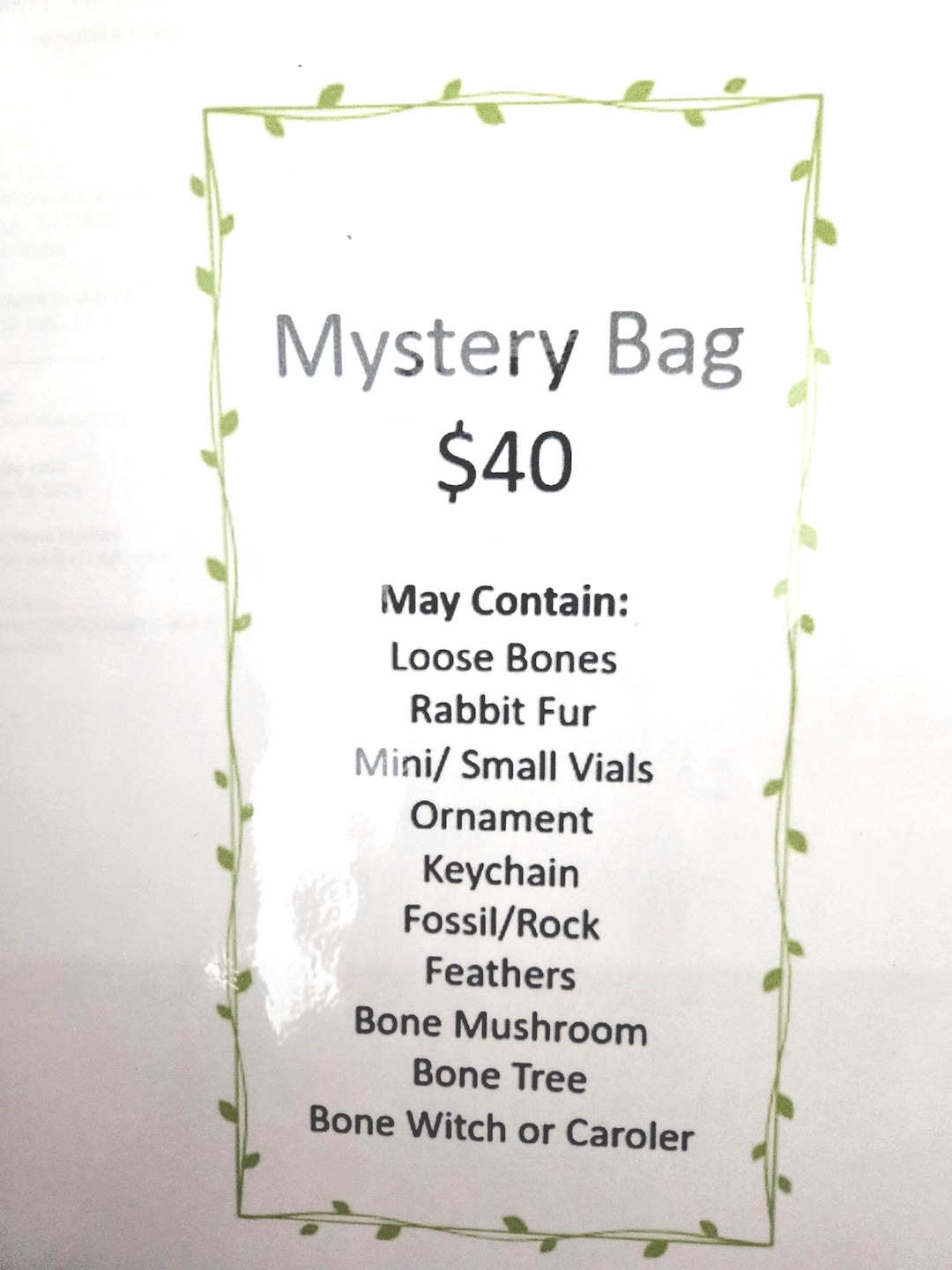 Oddities Mystery Box: Bones, Vials, Ornaments & More - Etsy