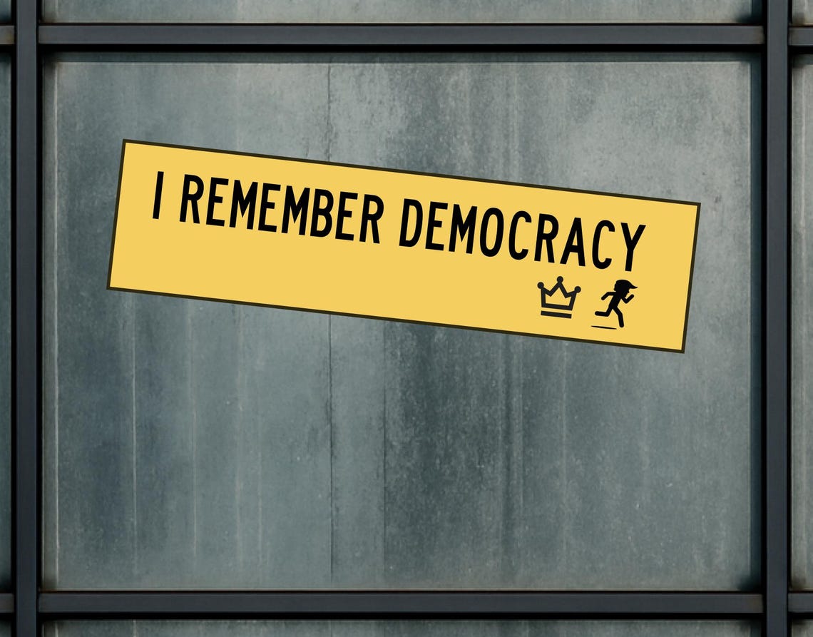 Digital File for DIY Political Sticker Printing_ Autocrat_ I Remember ...