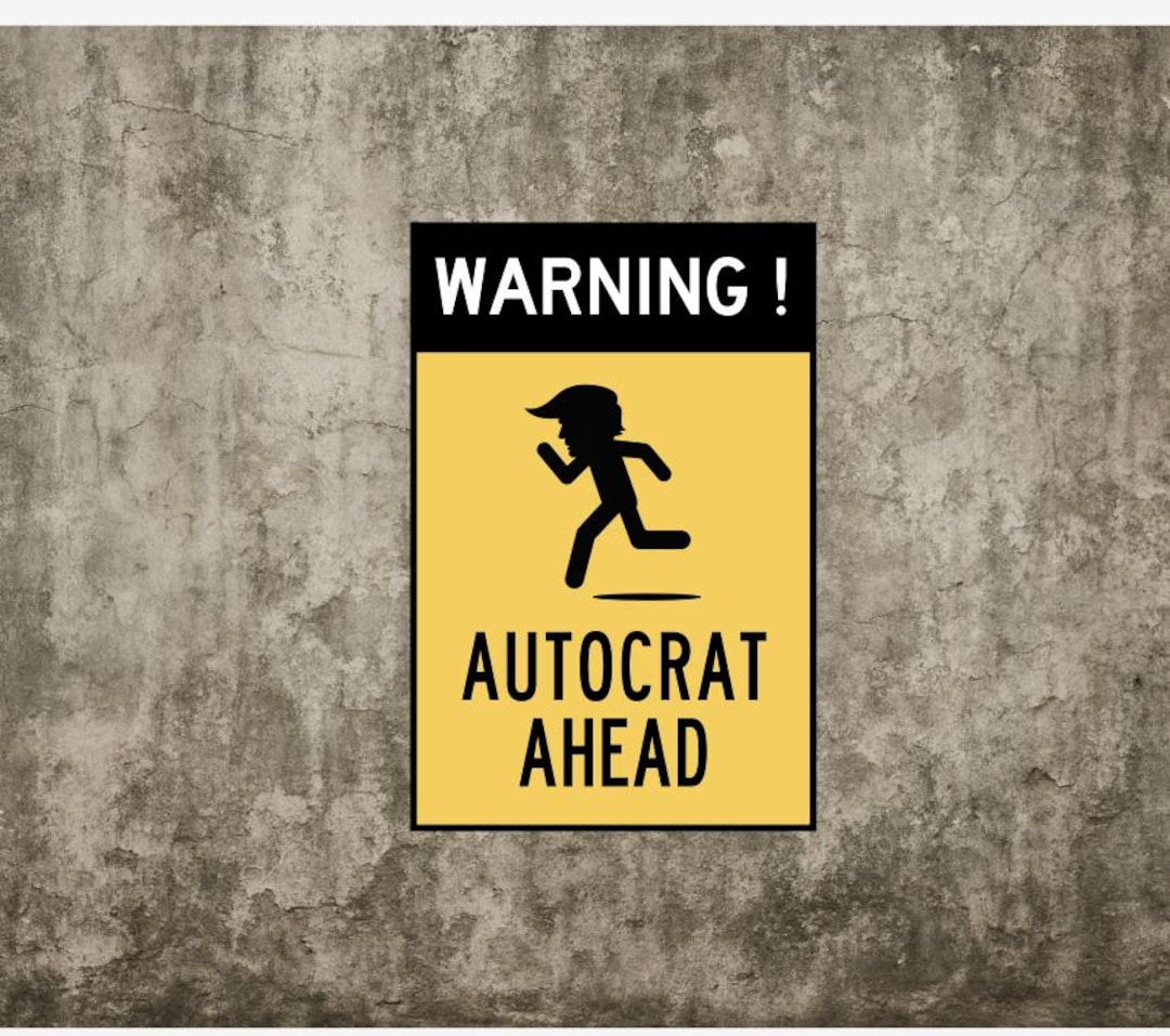 Digital File for DIY Political Sticker Printing_ Autocrat - Etsy