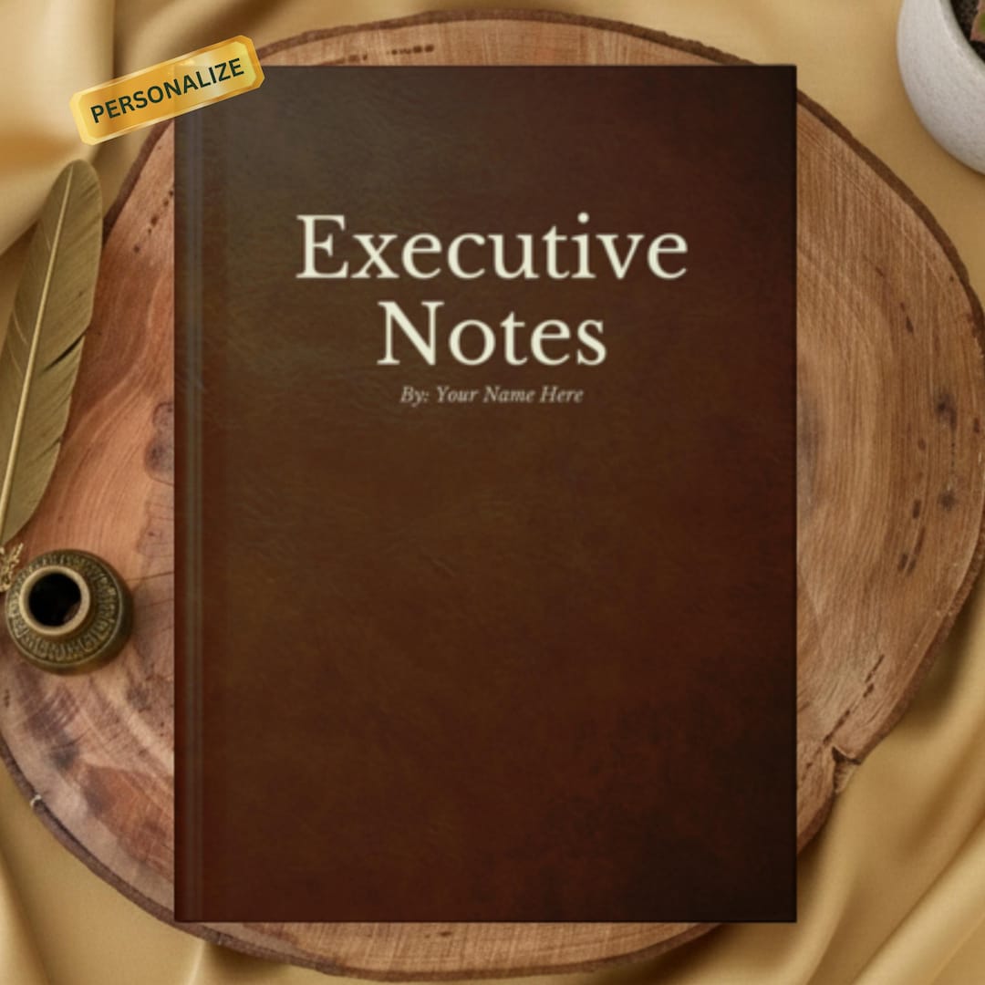 Personalized Executive Notes Matte Journal, Custom Design | Corporate ...